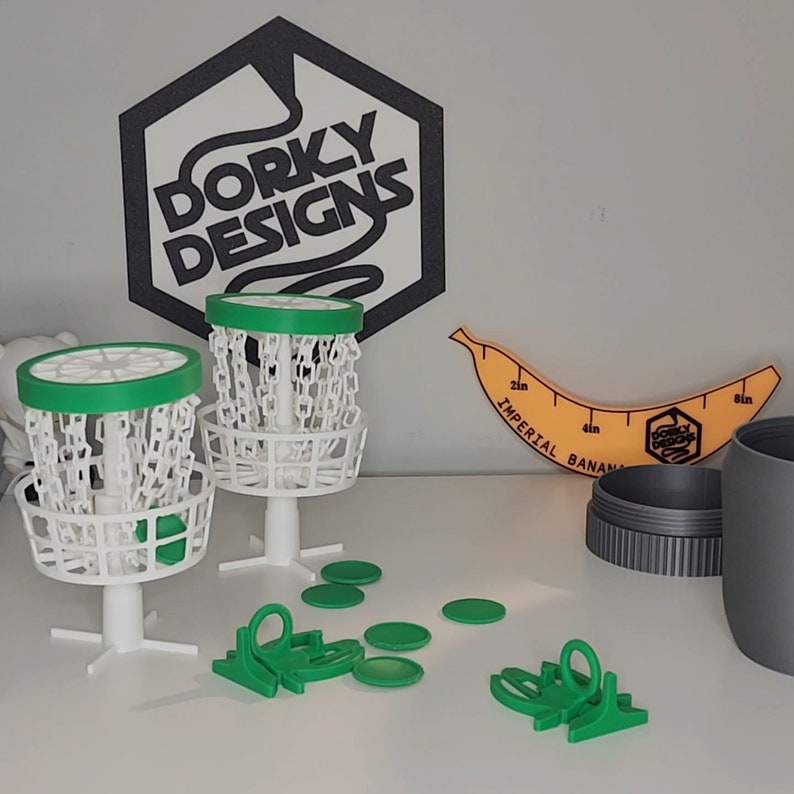 Desktop Disk Golf | 3d Printed Desk Top Cubicle Sport Games Forgecore ...