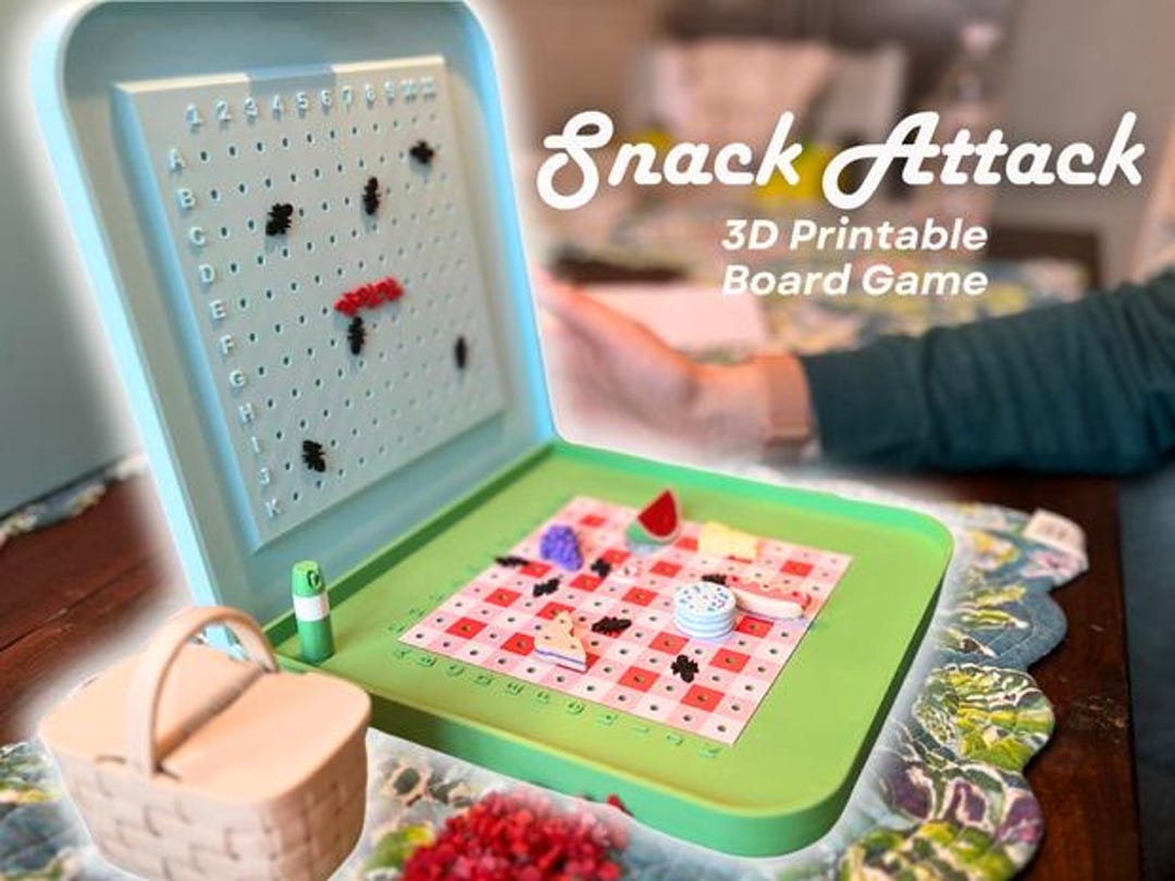 Snack Attack Ants Picnic Panic Board Game 3d Printed Strategy Games ...