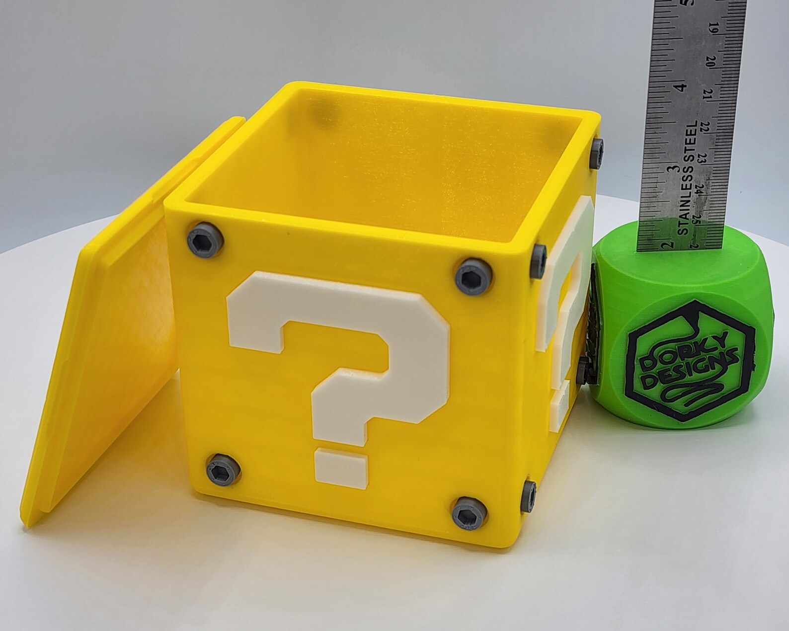 Super Mario Bros Coin Bank Storage Box Question Block | Video Game Room ...