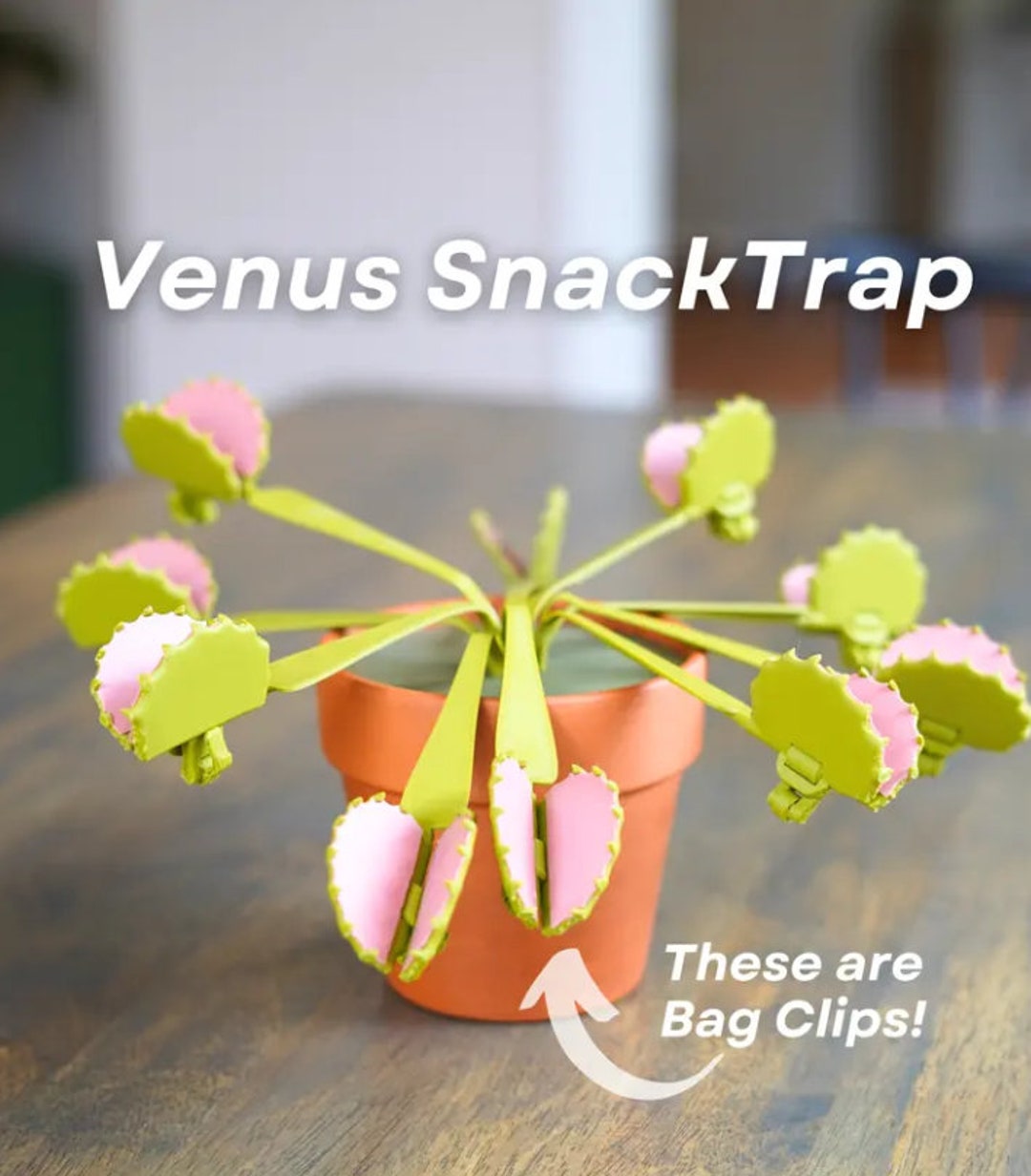 Venus Flytrap Snack Clips 3D Printed Plant | Each Trap is A Bag Clip ...