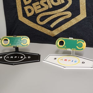 Starfield Credit Stick & Display Game Sized Cred Sticks Large Credstick ...