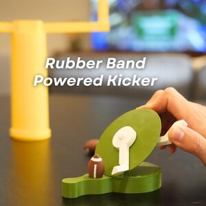 Desktop Football | With Fully Collapsing Field Goal Post 3d Printed ...