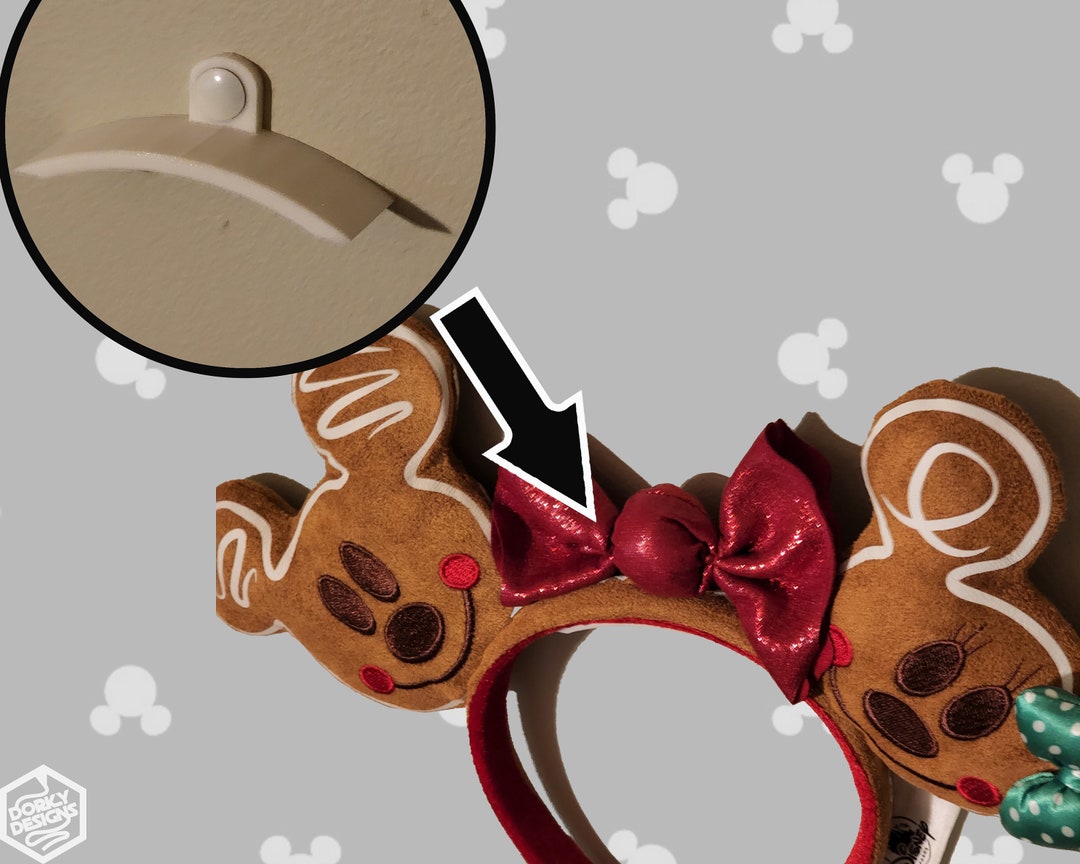 Minimalistic Invisible Disney Ear Wall Display Hangar 10 PACK Hidden ...