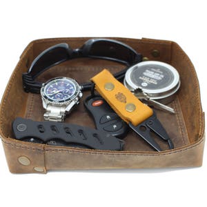 Personalized Valet Tray, Valet Dish, Leather Valet Tray, Leather ...