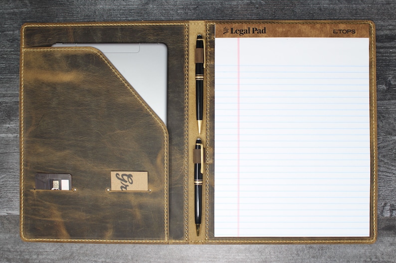 Personalized Leather Padfolios, Leather Padfolios, Leather Portfolio ...