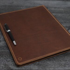 Left-handed Leather Padfolio, Executive Padfolio, Leather Portfolio ...