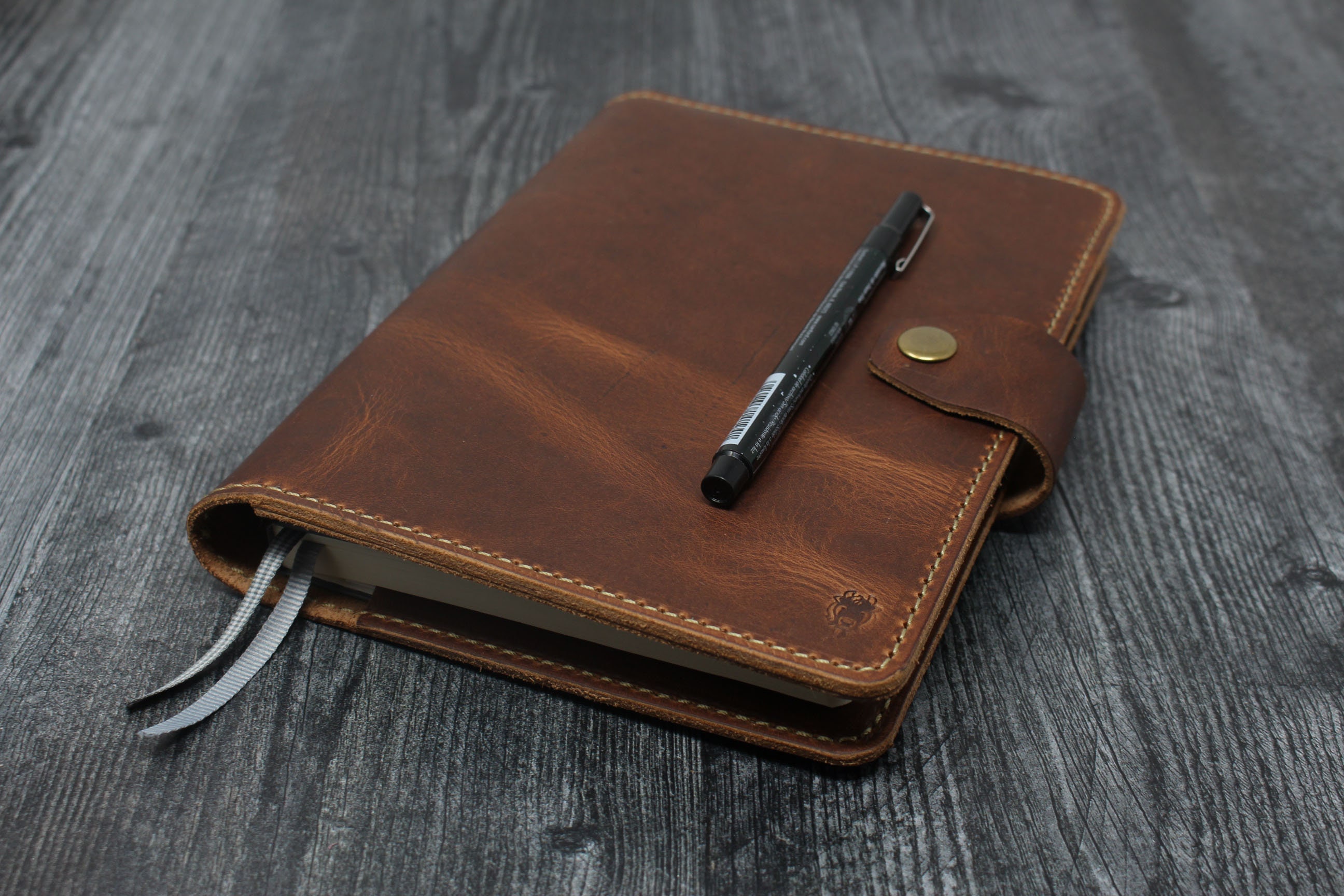 Bullet Journal Leather Cover, A5 Leather Cover, Personalized Bullet ...