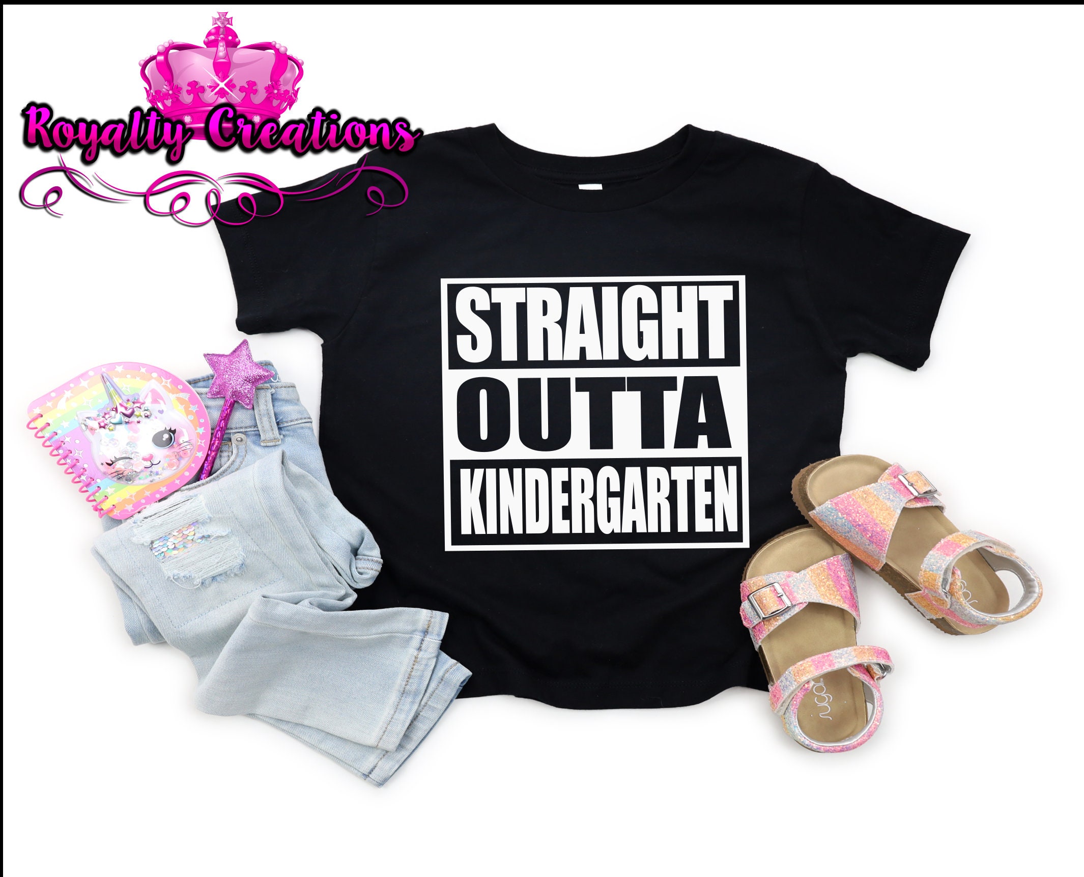Straight Outta Kindergarten Svg File Graduate Kindergarten Graduation