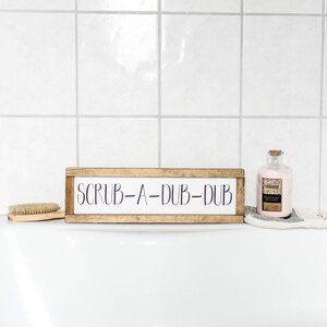 Bathroom Signs, Bathroom Wall Decor, Bathroom Decor, Scrub a Dub Dub ...