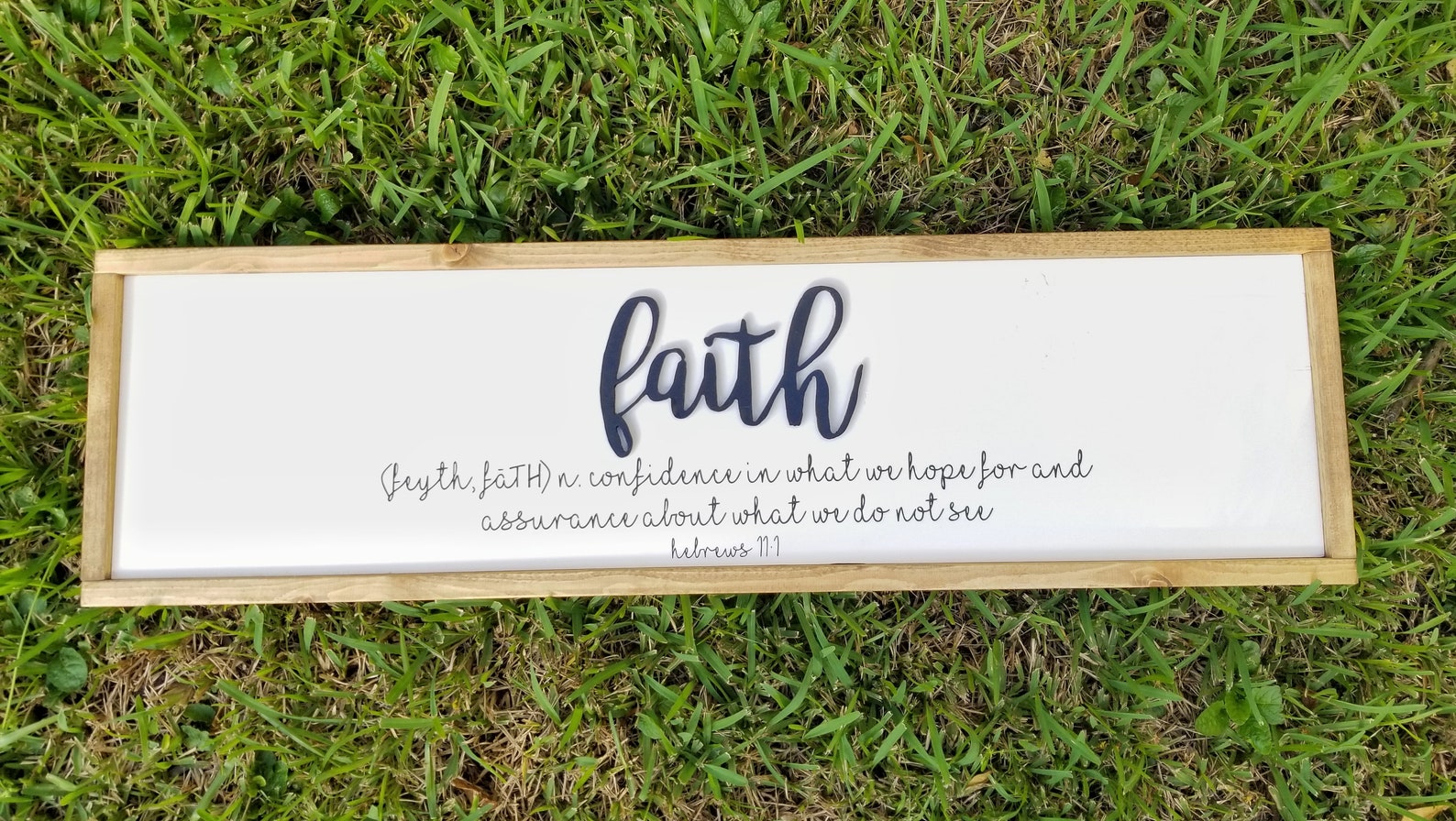 Faith Sign Faith Definition Christian Sign Christian Wall - Etsy