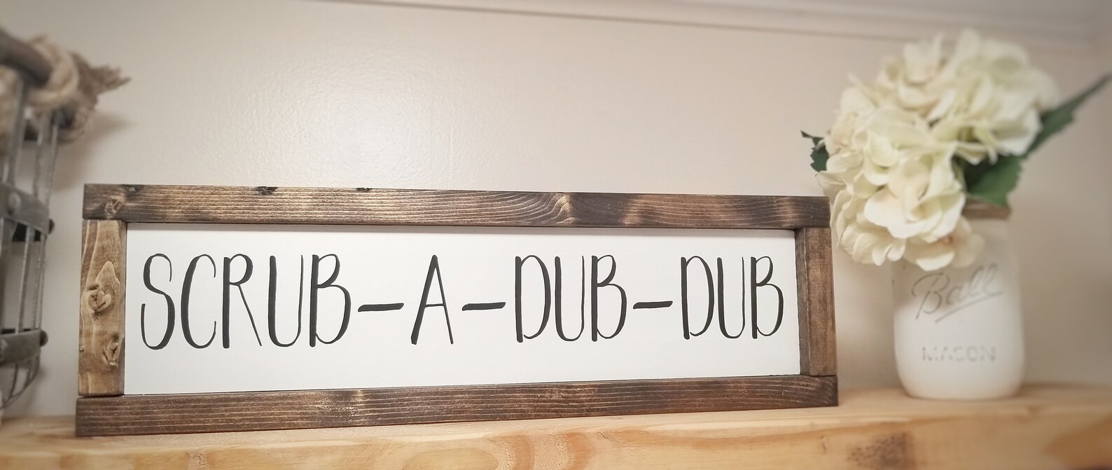 Bathroom Signs Bathroom Wall Decor Bathroom Decor Scrub a | Etsy