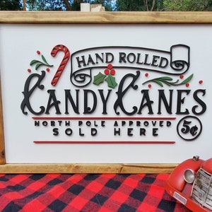 Christmas Decor,christmas Sign,candy Cane Decor,candy Cane Sign,wood ...