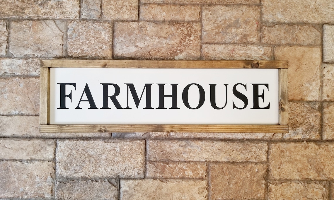 Farmhouse Sign Farmhouse Decor Farmhouse Sign Wood Wood | Etsy
