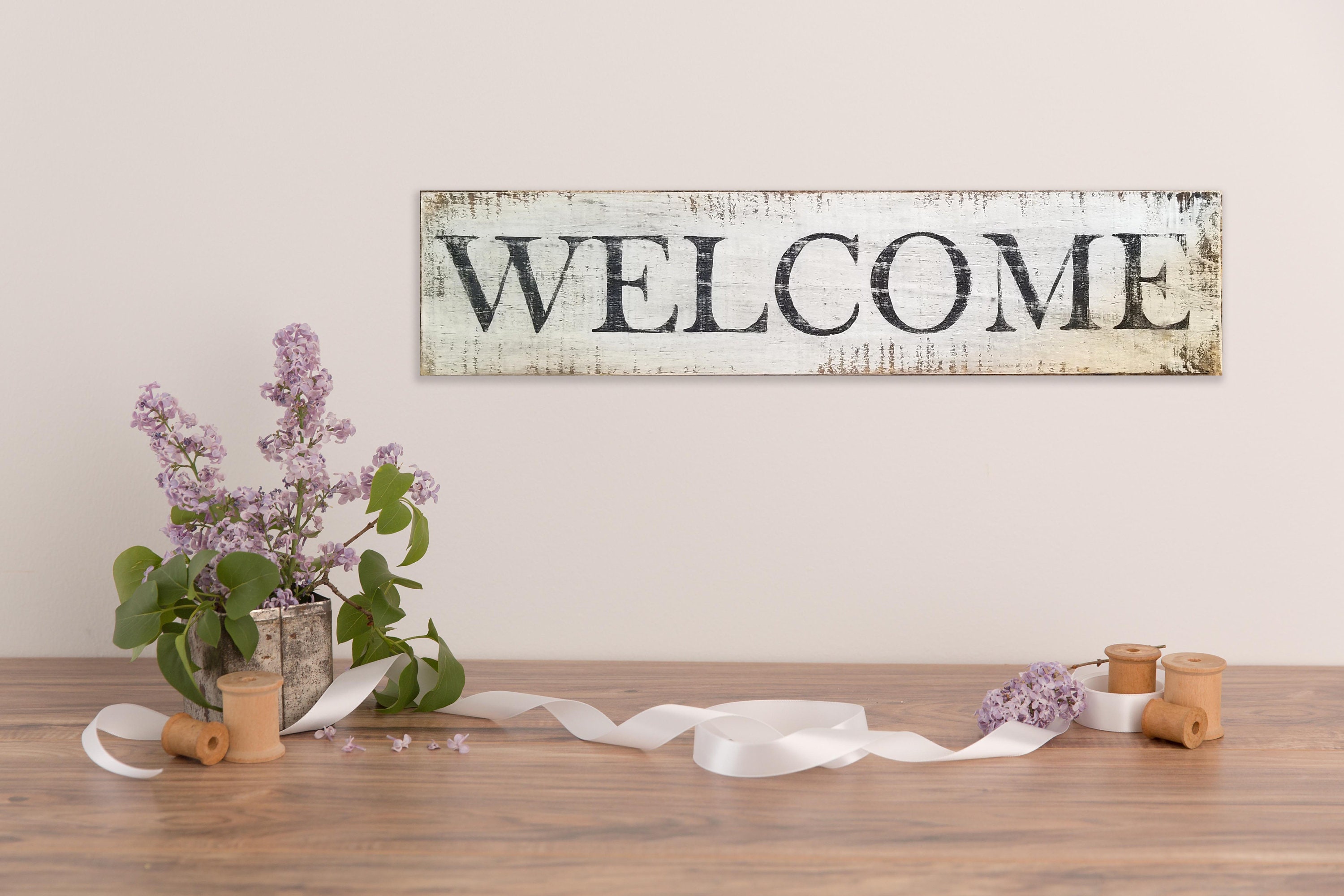 Welcome Sign Wood Welcome Sign Farmhouse Welcome Sign - Etsy
