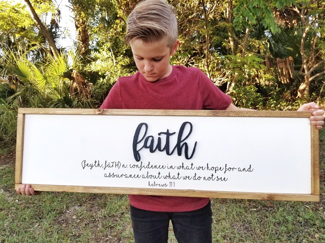 Faith Sign, Faith Definition, Christian Sign, Christian Wall Art, Signs ...
