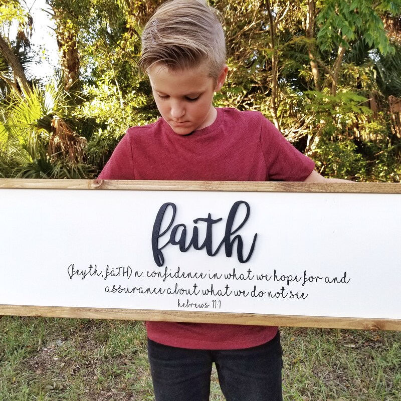 Faith Sign - Etsy