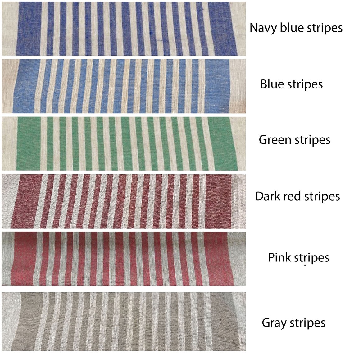 Striped Linen Table Runner With Fringe 120 Extra Long Farmhouse Table ...