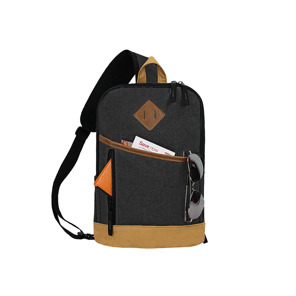 Custom Zippered Tablet Sling Pack W/detachable Padded Shoulder Strap ...