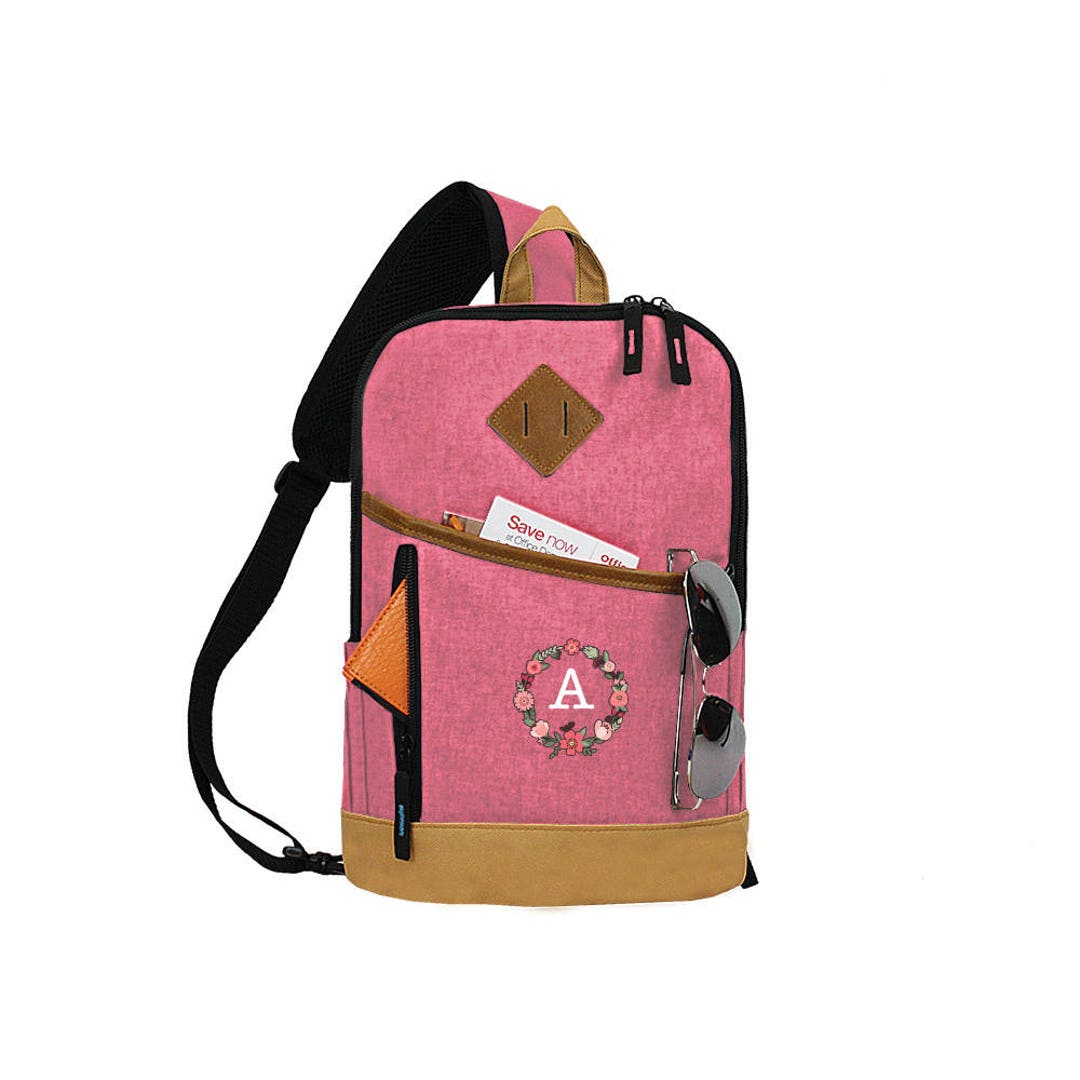 Custom Zippered Tablet Sling Pack W/detachable Padded Shoulder Strap ...