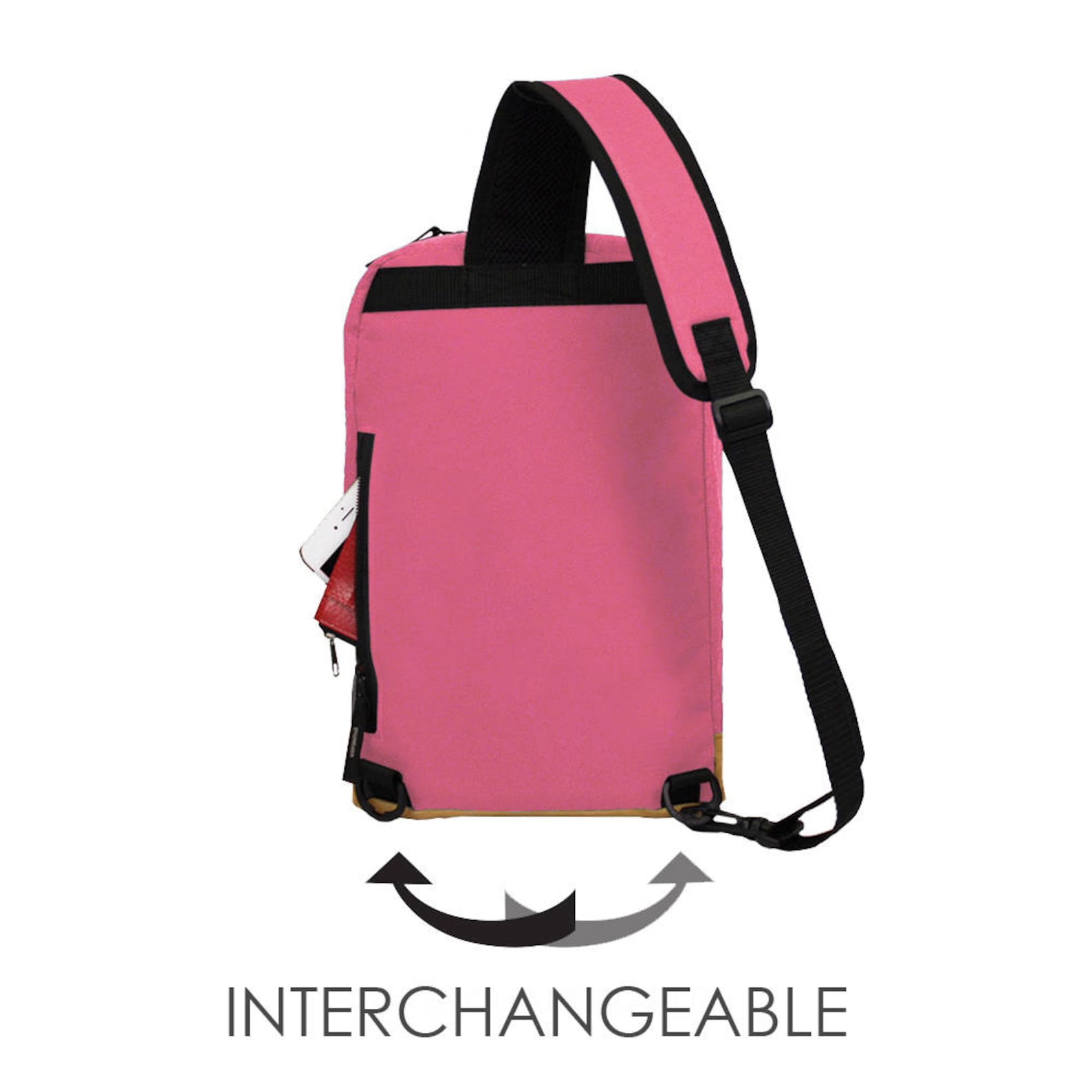 Custom Zippered Tablet Sling Pack W/detachable Padded Shoulder Strap ...