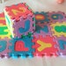 Miniature Puzzle Mat ABC, Dollhouse Nursery Toy Letters and Numbers ...