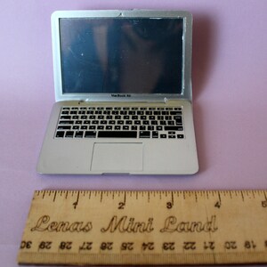 Miniature Computer 1:4 Scale, Dollhouse PC Laptop for Minifee Unoa ...