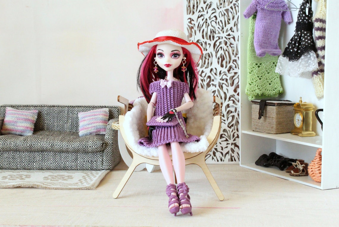 Miniature Shield Chair Wood Dollhouse Furniture 1:6 Scale. - Etsy