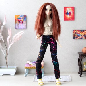 Minifee Doll Wig 7 Long Straight Red Brown, Mahogany Ruby Copper Color ...