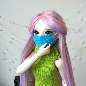 Doll Face Mask for 1/4 Scale BJD Doll Miniature Medicine Facemask ...