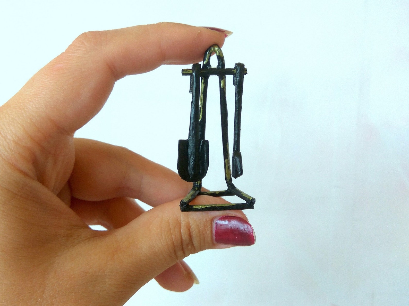 Miniature Dollhouse Fireplace Tools Set. 1:12 Scale Fireplace | Etsy