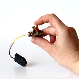 Miniature Fire LED Light Dollhouse 1:12 Scale. Camping Fireplace With ...