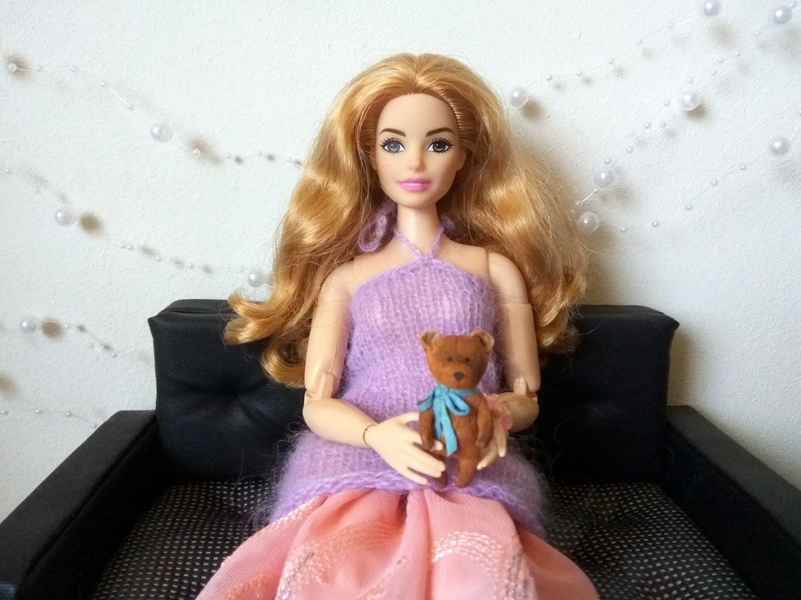 Miniature Dollhouse Teddy Bear BJD Doll Toy Nursery Decor - Etsy