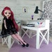 Miniature Desk With Chair 1/6 Scale School Office Prop White - Etsy