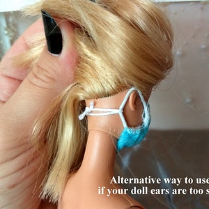 Doll Face Mask for 1/4 Scale BJD Doll Miniature Medicine Facemask ...