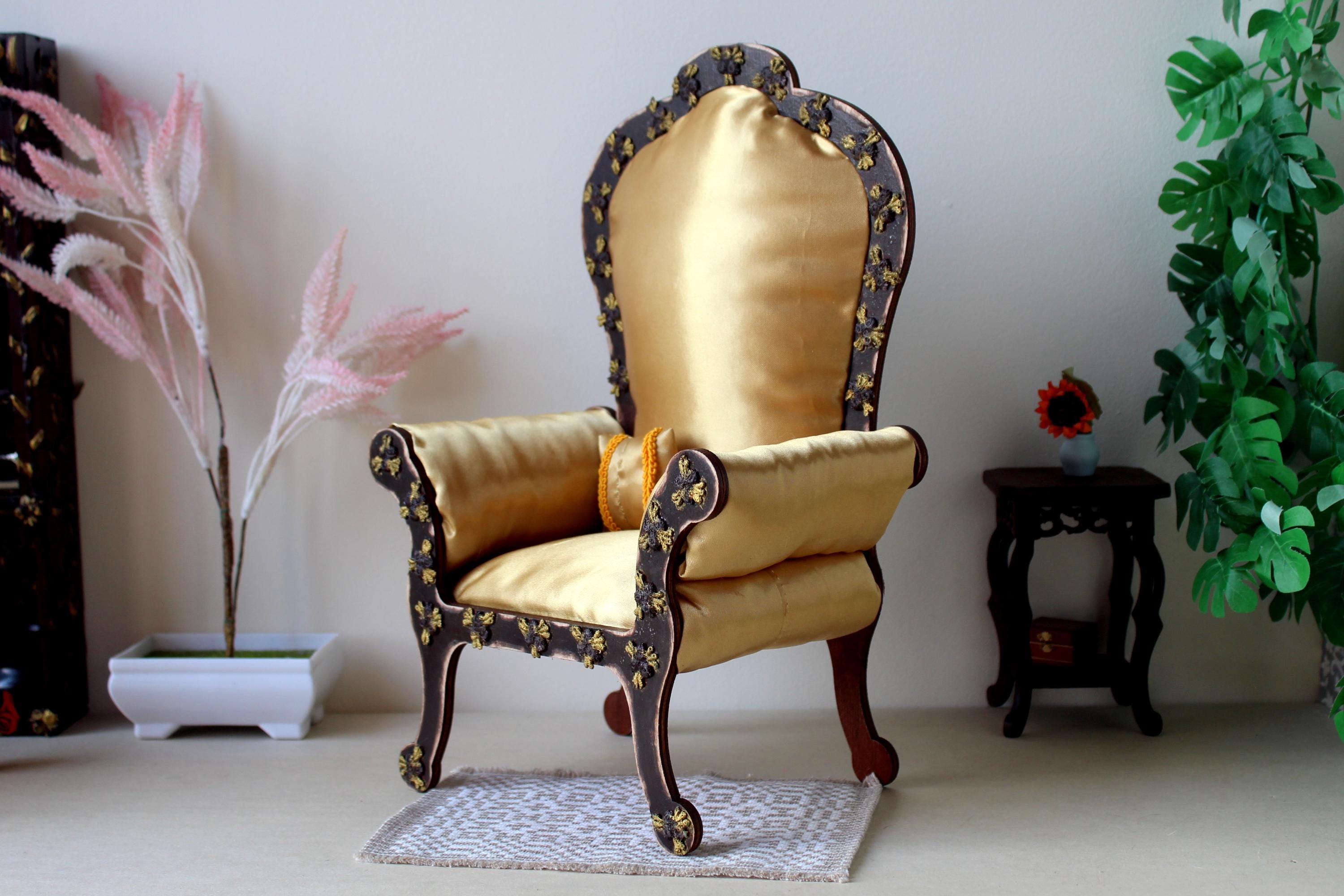 1/4 Scale Chair Elegant Dollhouse Furniture for 16 Inch BJD Dolls ...