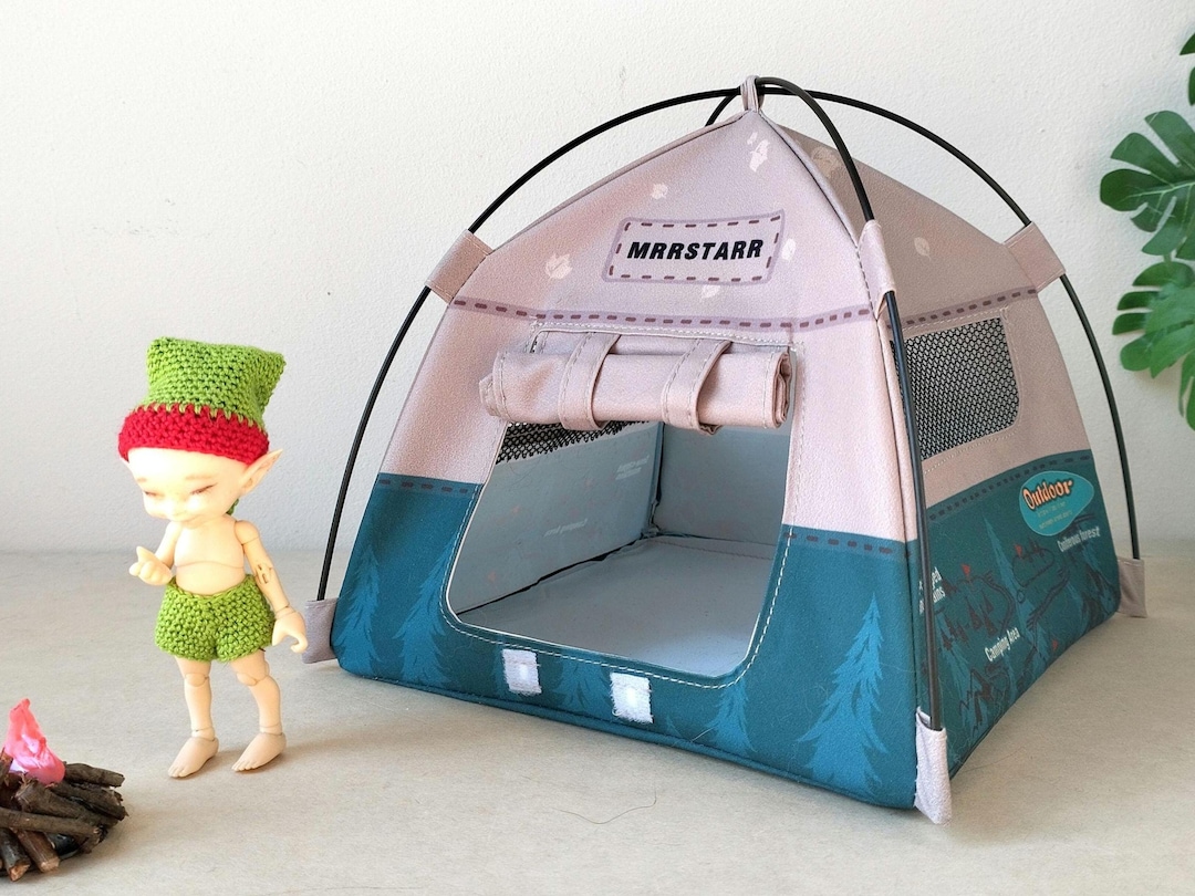 Miniature Tent 1:12 Scale, Camping Picnic Diorama Dollhouse Outdoor ...
