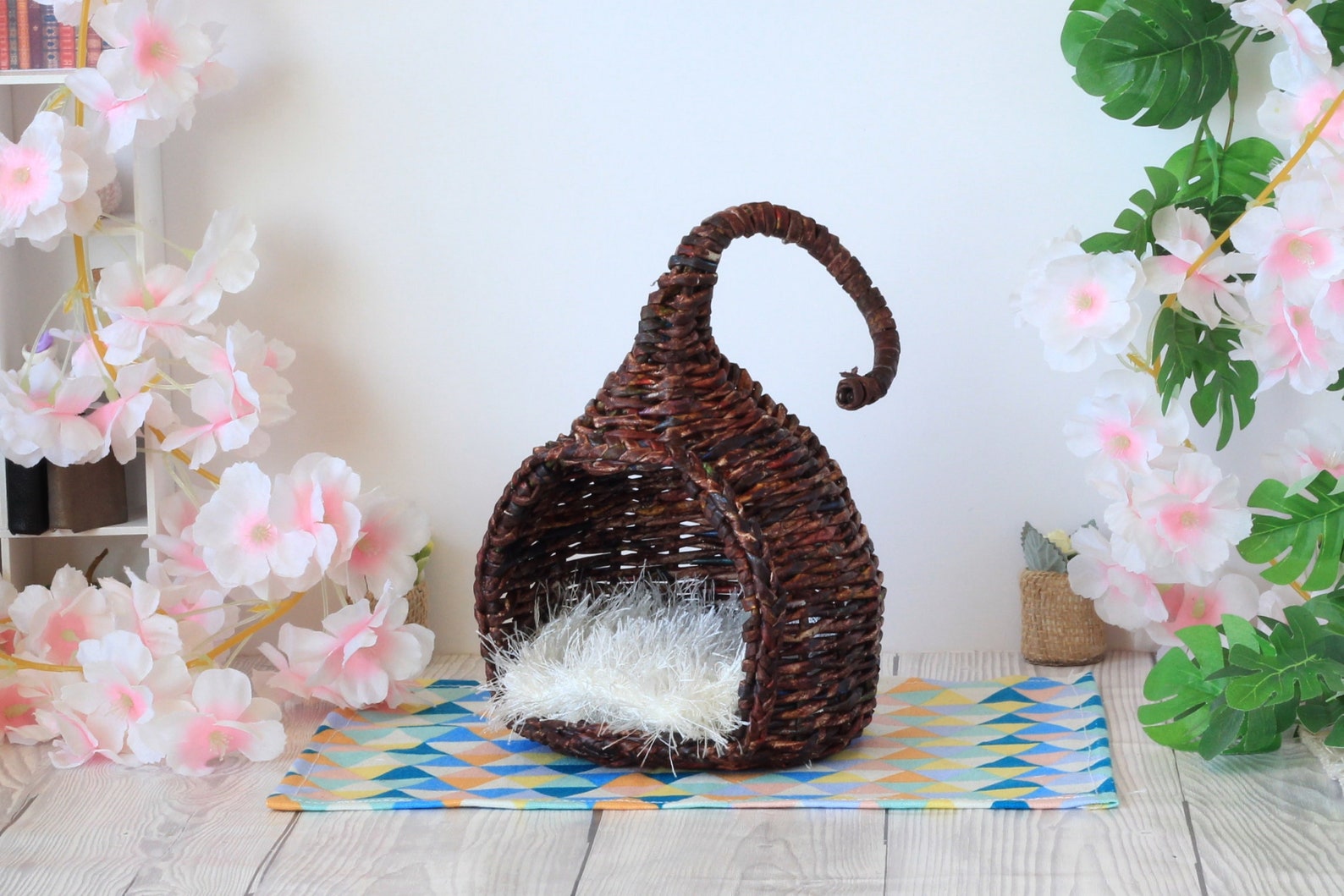 Miniature Hanging Chair Wicker Dollhouse Furniture Egg Swing - Etsy