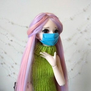 Doll Face Mask for 1/4 Scale BJD Doll Miniature Medicine Facemask ...
