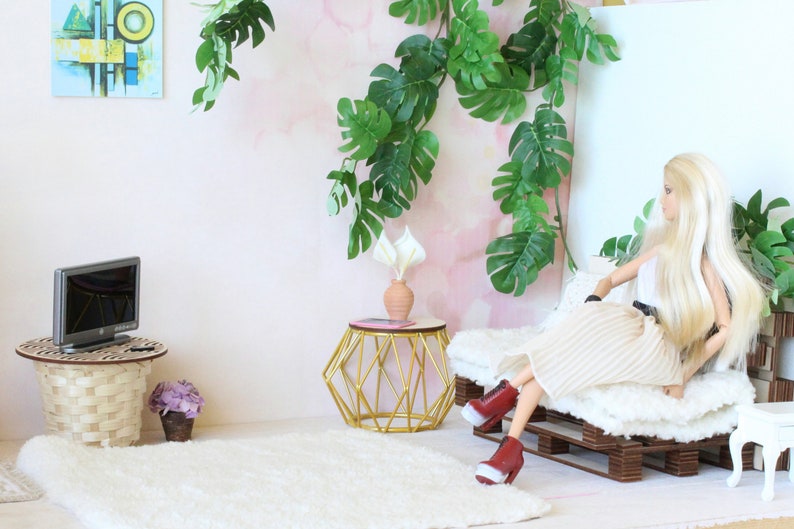 Miniature Television Dollhouse TV With Remote Control Dvd - Etsy