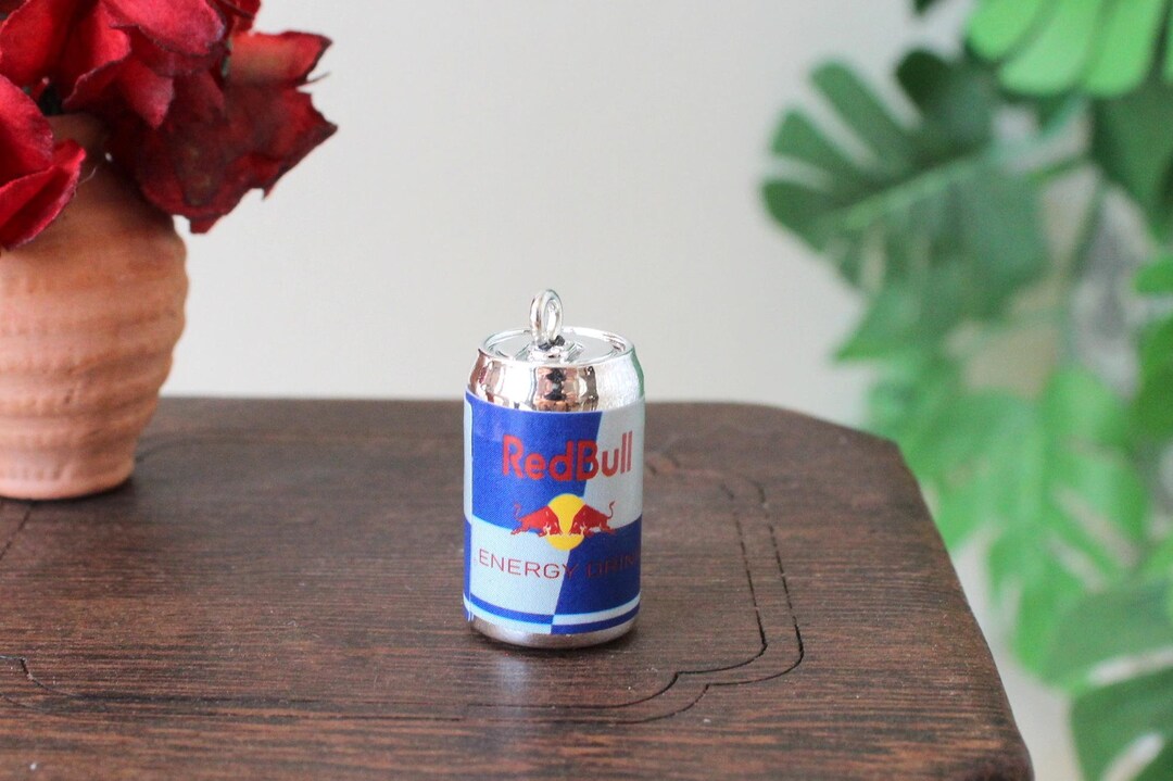 Miniature Energy Drink Cup Hot Bull Can, Dollhouse Soda Blue Red Color ...