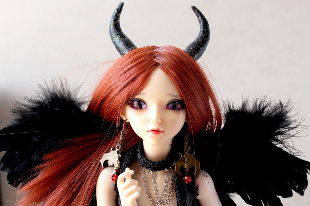 Miniature Horns on Magnet Demon BJD Doll Head Accessory Devil Queen ...