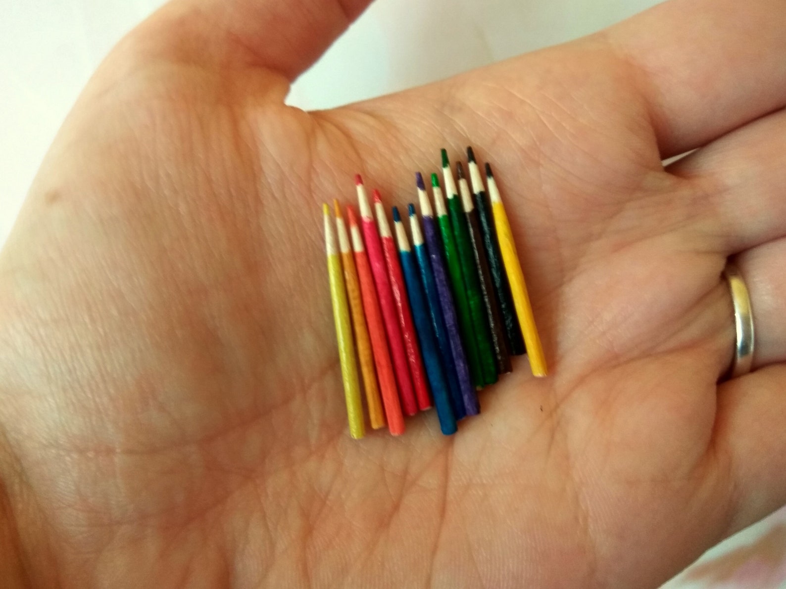 Miniature Pencils Set of 11 NOT REAL Tiny Dollhouse School - Etsy Sweden