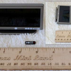 Miniature Television, Dollhouse TV With Remote Control Dvd Replica for ...