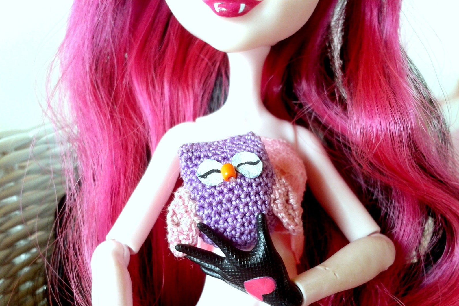 Micro Owl Figurine. Crochet Tiny Dollhouse Toy for Doll - Etsy