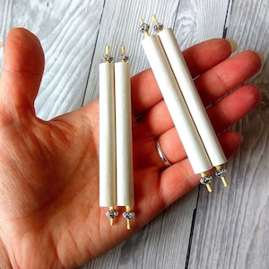 Miniature Parchment Scrolls Set of 2, Old Paper Manuscripts Jewish ...