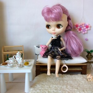 Miniature Tea Set, Porcelain Dollhouse Kitchen Dishes. Plates, Tea ...