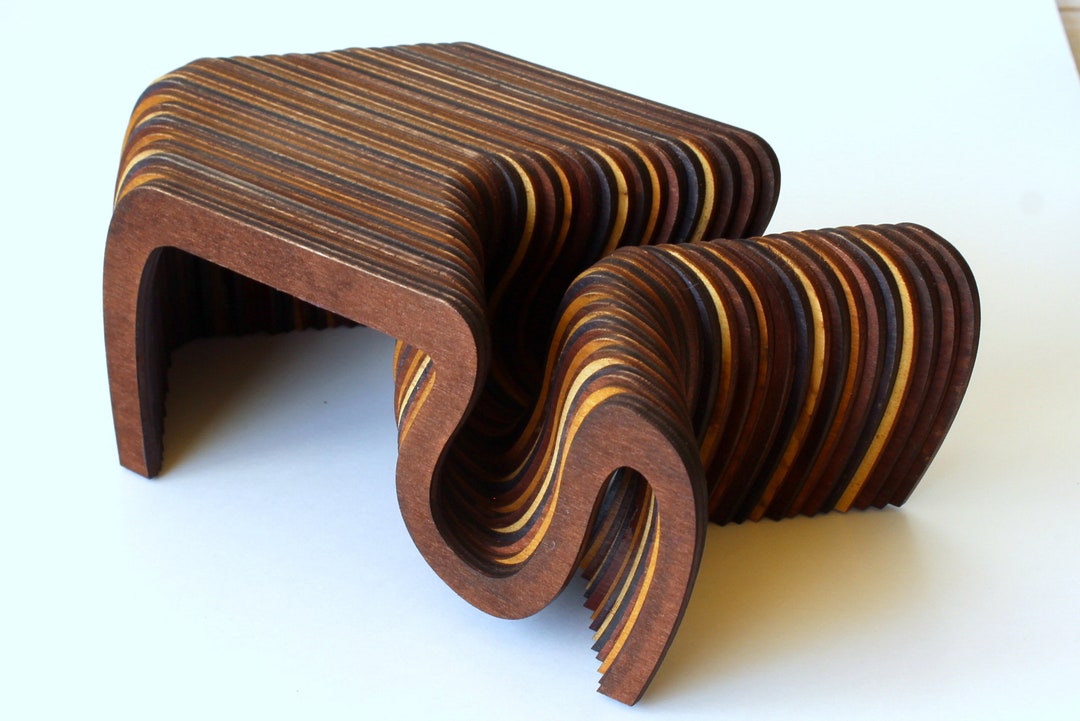 Miniature Modern Curled Table for the Dollhouse 1:6 Scale BJD Doll ...