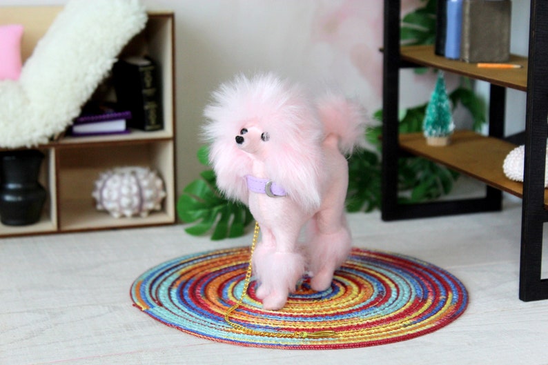 Miniature poodle dog realistic BJD doll animal replica 1:6 | Etsy