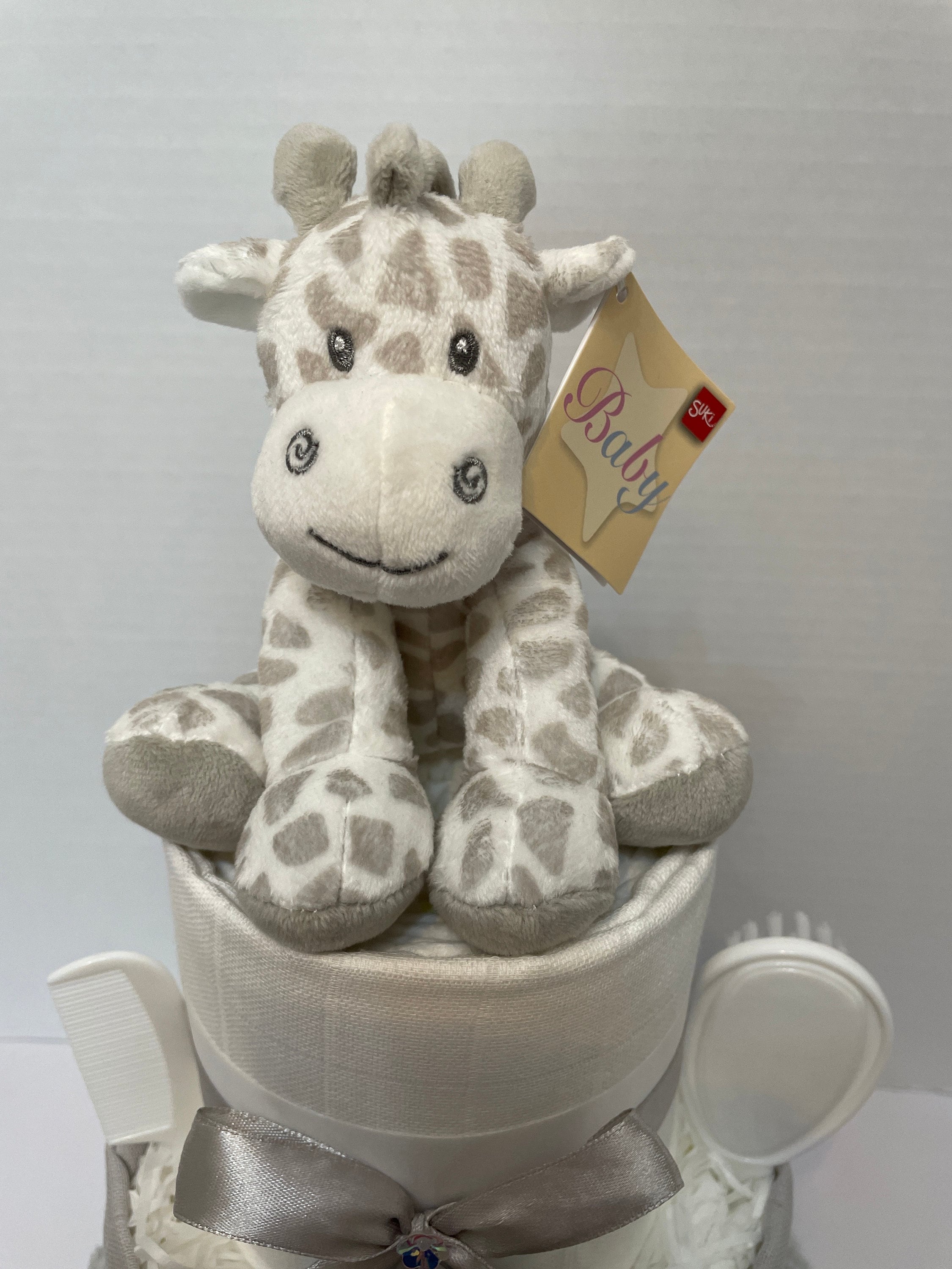 Giraffe Nappy Cake, Baby Girl Hamper, Safari Baby Shower, New Baby Gift ...