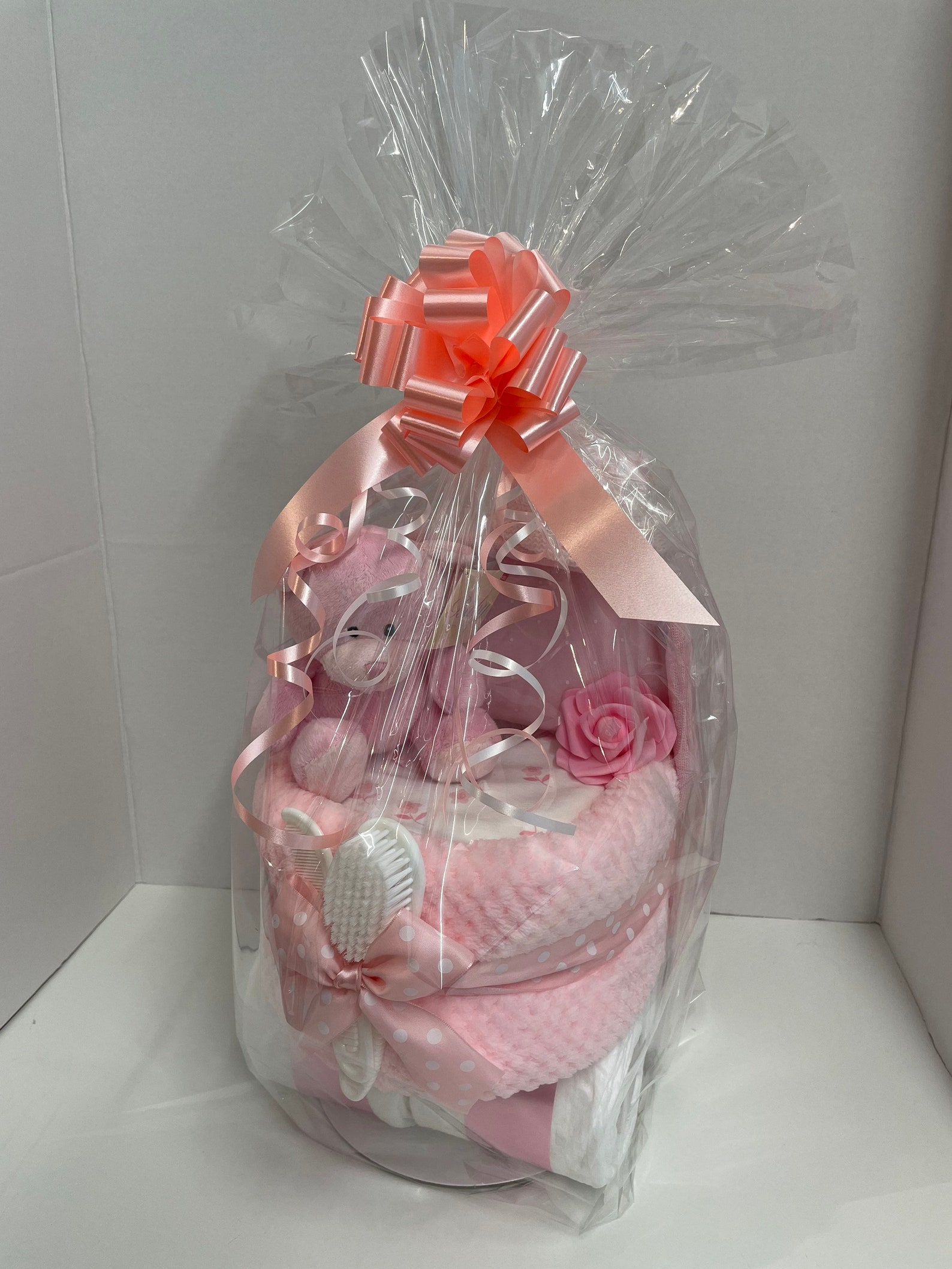 Nappy Cake Pram Baby Girl Hamper Pink Baby Shower New Baby - Etsy
